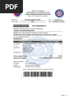 LTO Official Receipt | PDF | Receipt | Transport