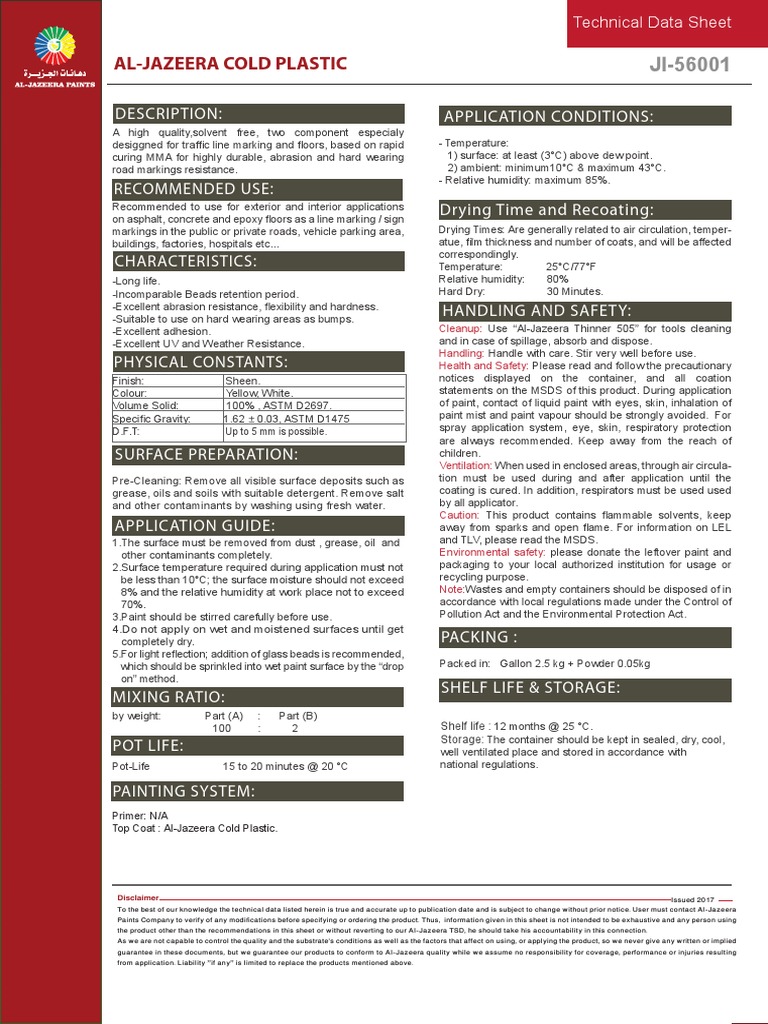 Al-Jazeera Cold Plastic | Download Free PDF | Paint | Wear
