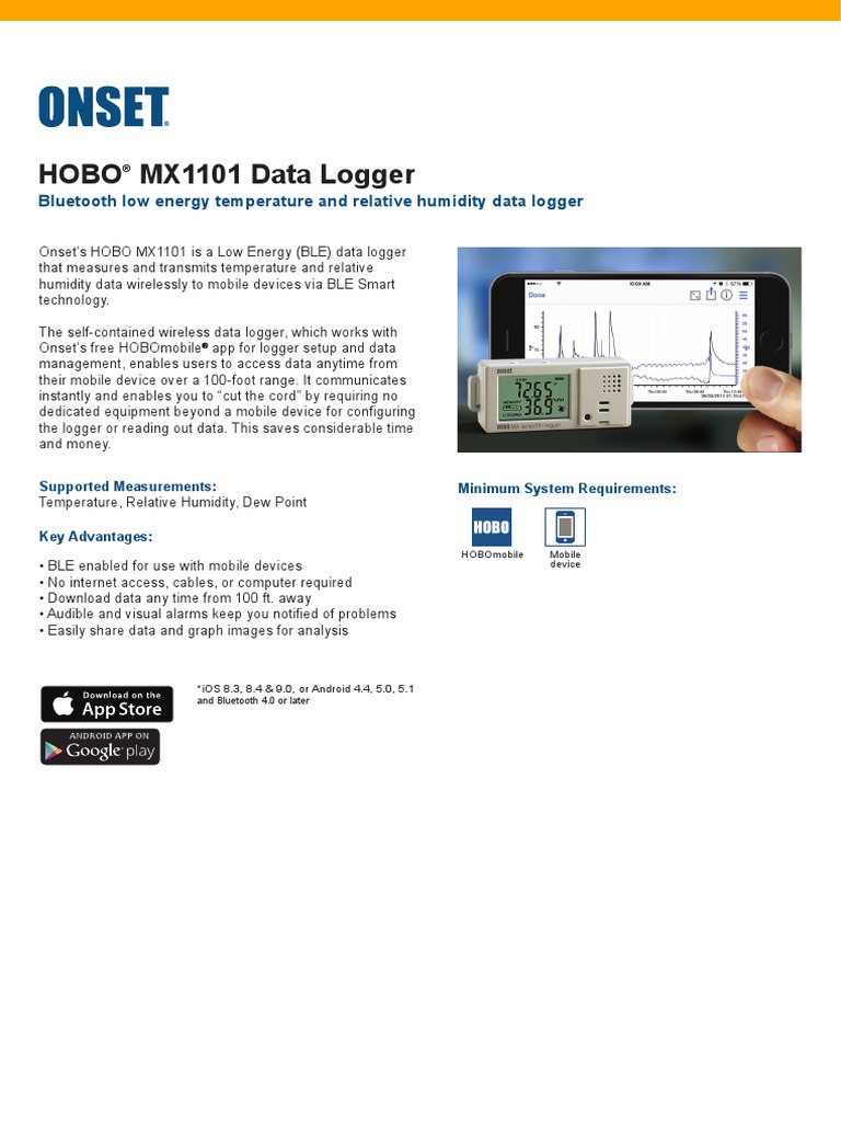 Onset HOBO MX1101 Data Logger | PDF | Computer Engineering ...
