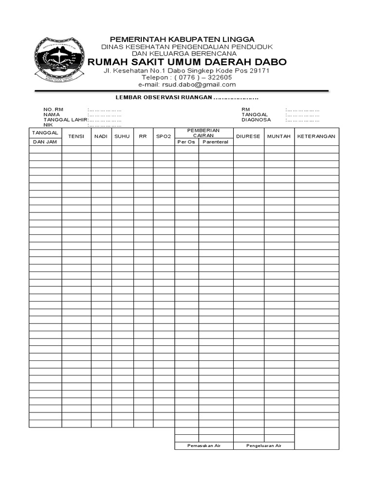 Form Lembar Observasi | PDF