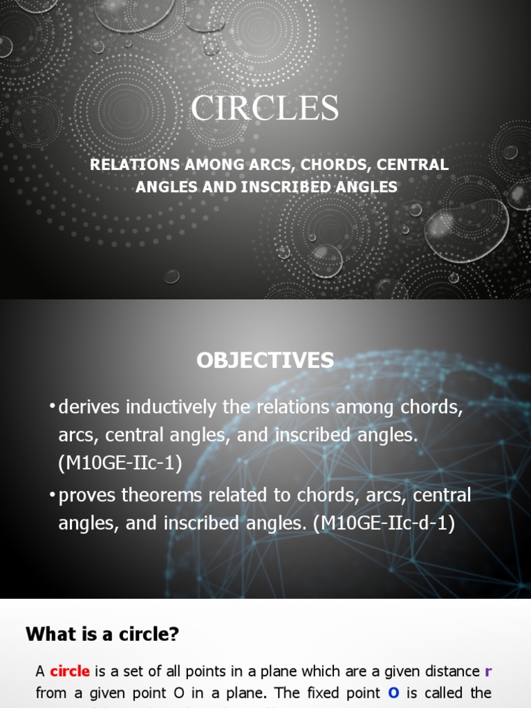 Lesson 2 - Circles | PDF | Circle | Angle