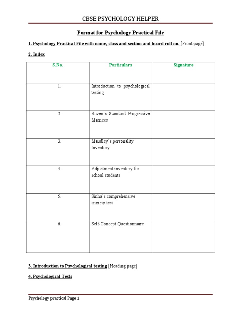 A Comprehensive Guide to Psychological Testing: Formats, Types of Tests ...