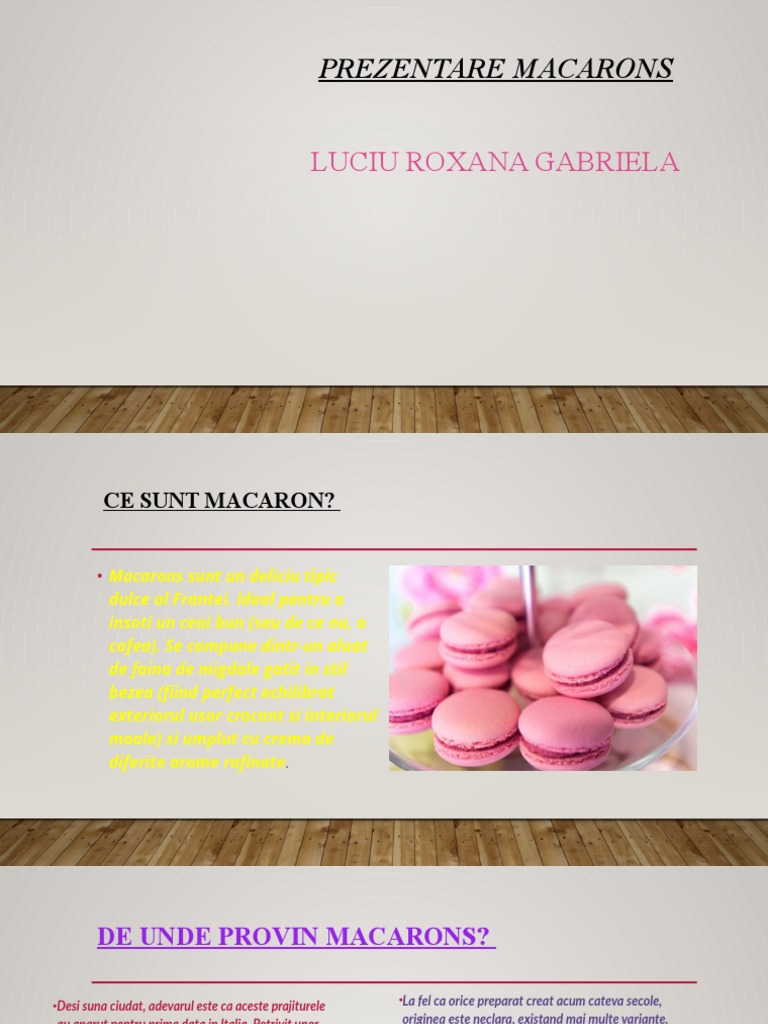 Prezentare Macarons | PDF