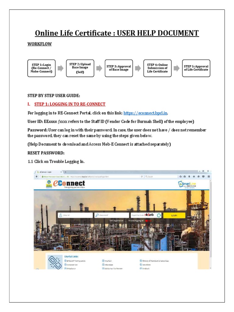 Help Document of Online Life Certificate | PDF | Login | Password