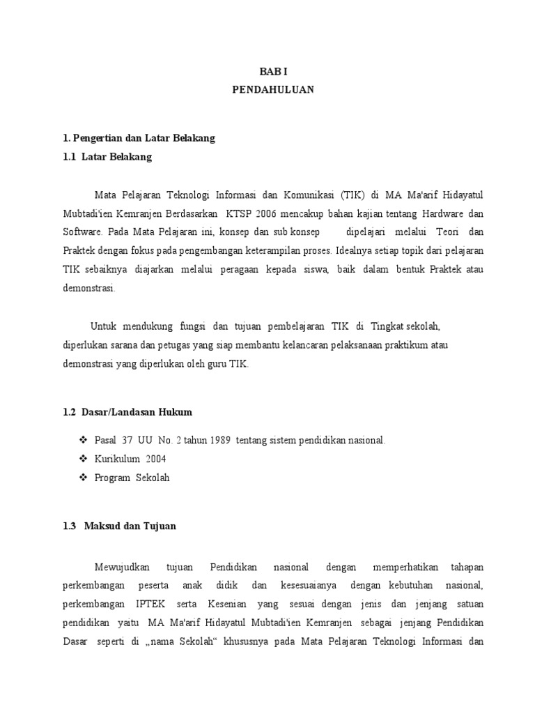 Program Kerja Lab 2020 | PDF