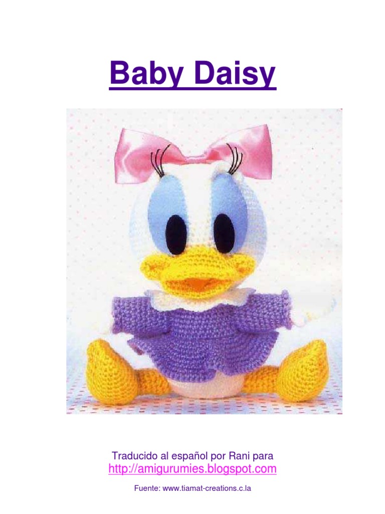 Patrón Amigurumi Baby Daisy | PDF | Naturaleza | Deportes