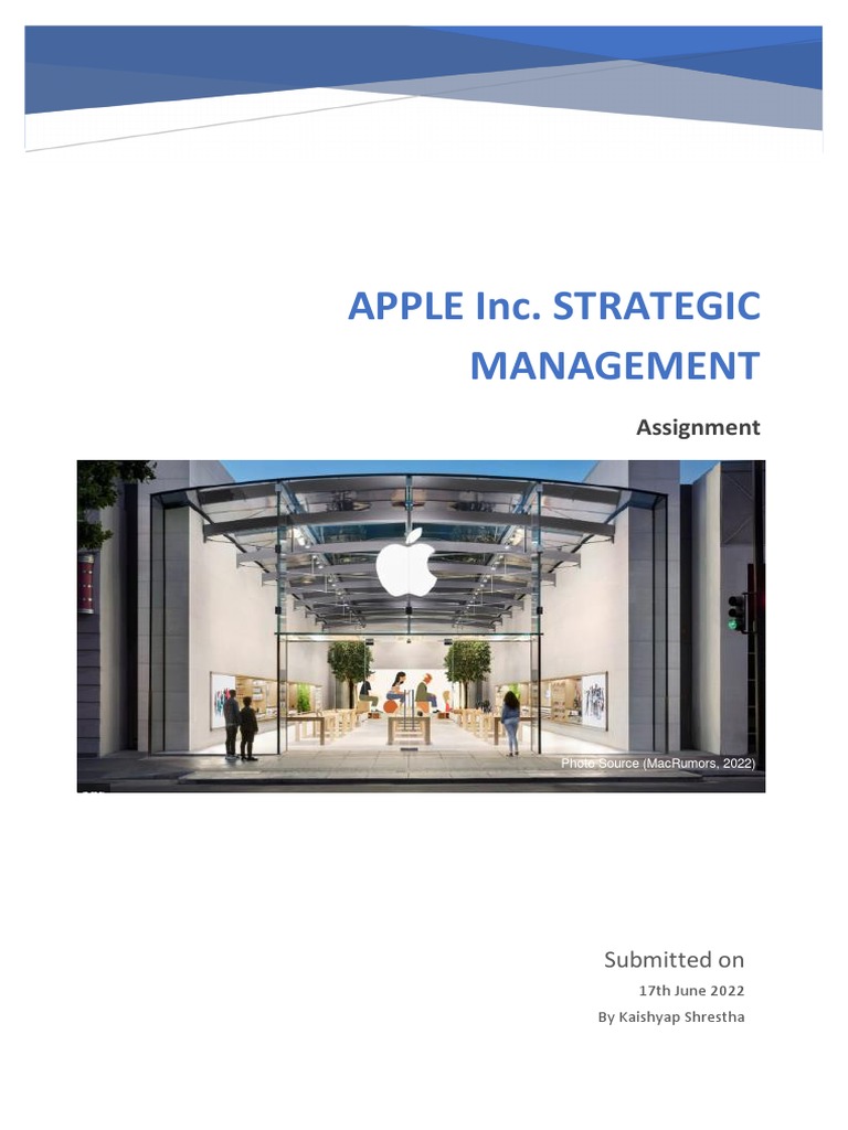 Apple Inc. Strategic Management Analysis | PDF | Apple Inc. | Ios