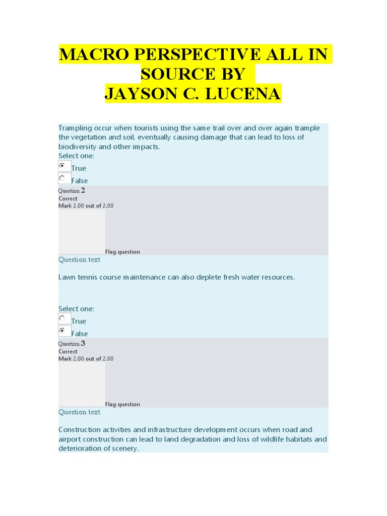 Macro Perspective All in Source by Jayson C.lucena PDF | PDF | Waiting ...