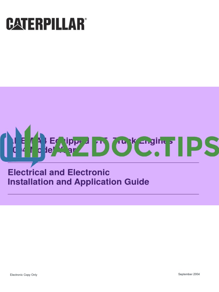Azdoc - Tips Adem A4 Equipped c15 Truck Engines Electrical and Electronic Installation and | PDF ...