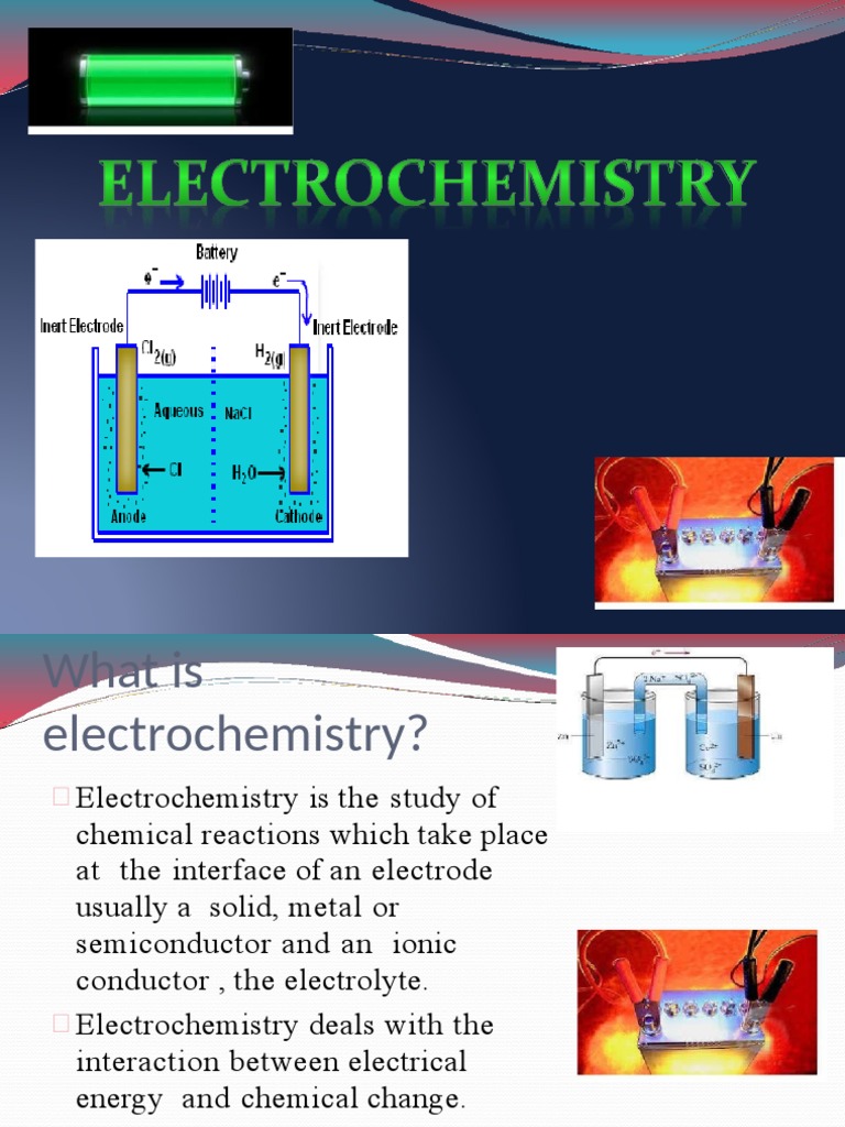 Lecture 21, Electrochemistry and Reactions | PDF | Electrochemistry ...