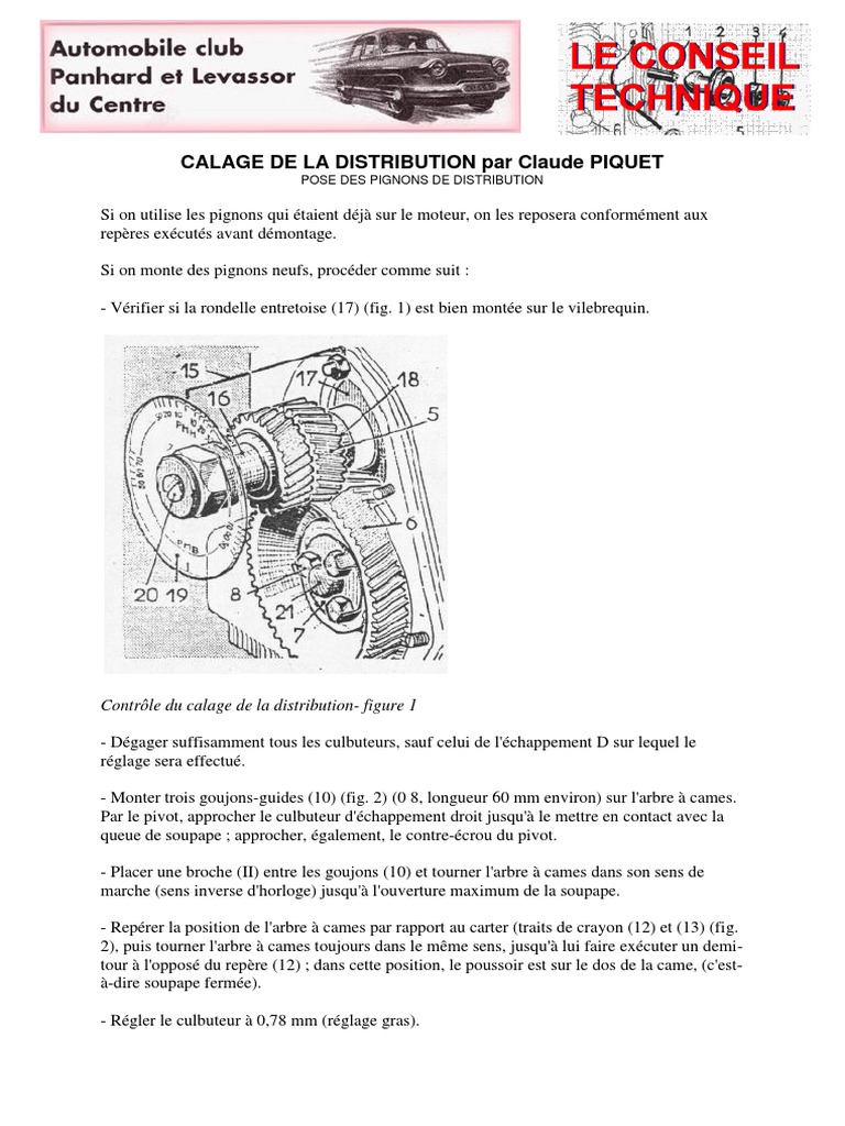 Calage de la Distribution Moteur | PDF | Propulsion | Véhicules