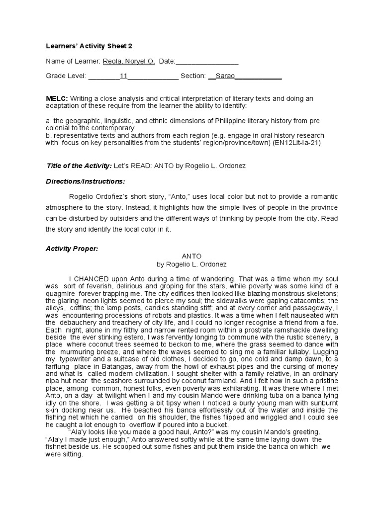 Las2 W2 Melc 1 Lesson 2 | PDF Las2 W2 Melc 1 Lesson 2 | PDF