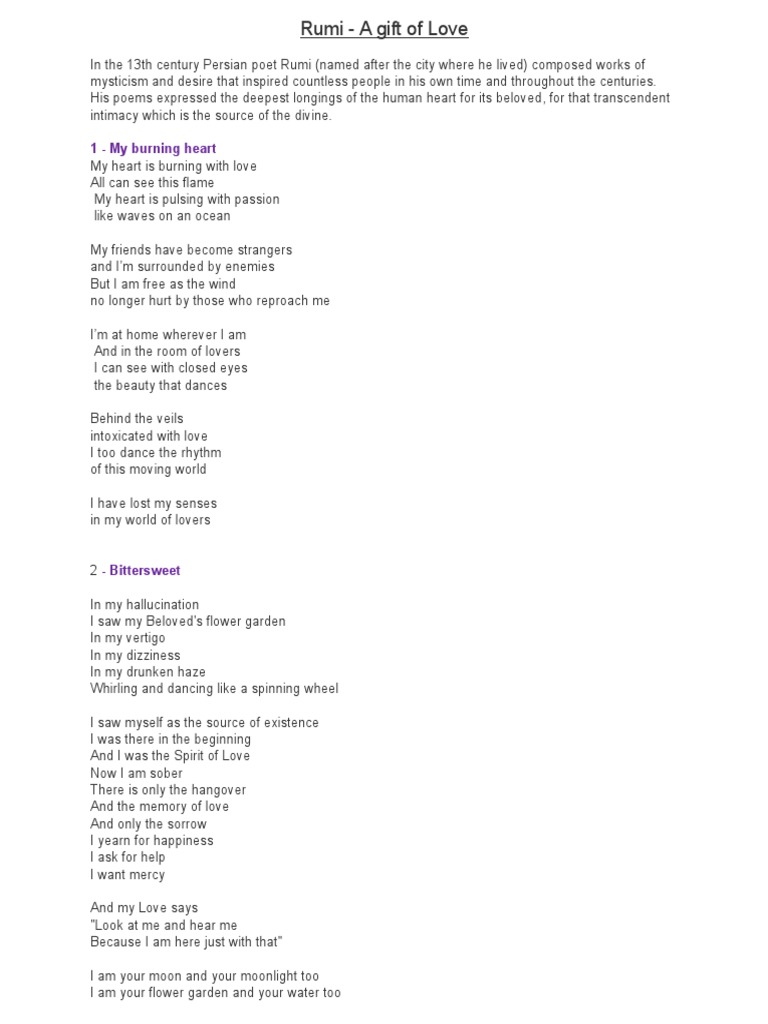 Rumi's Gift of Love | PDF | Love | Rumi