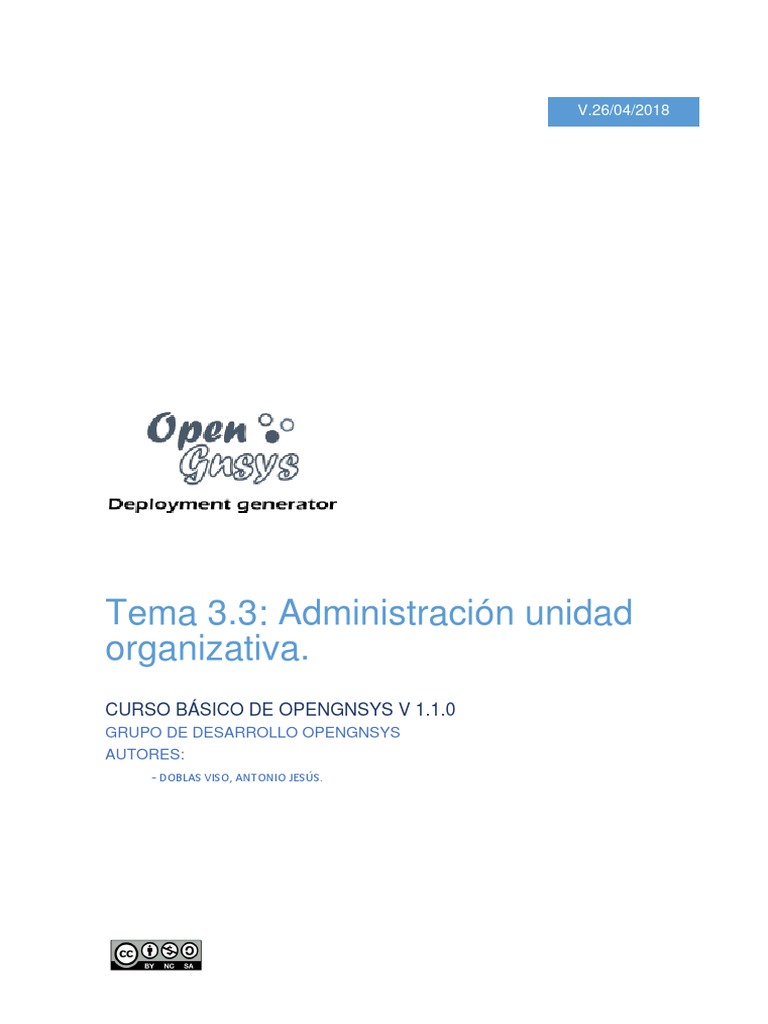 Tema3.3 AdmonUnidadOrganizativa 20180426 | PDF | Bios | Informática