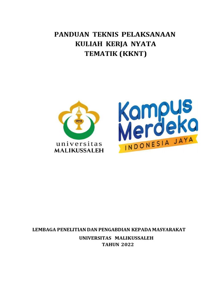 Panduan KKN Tematik Unimal 2022 | PDF