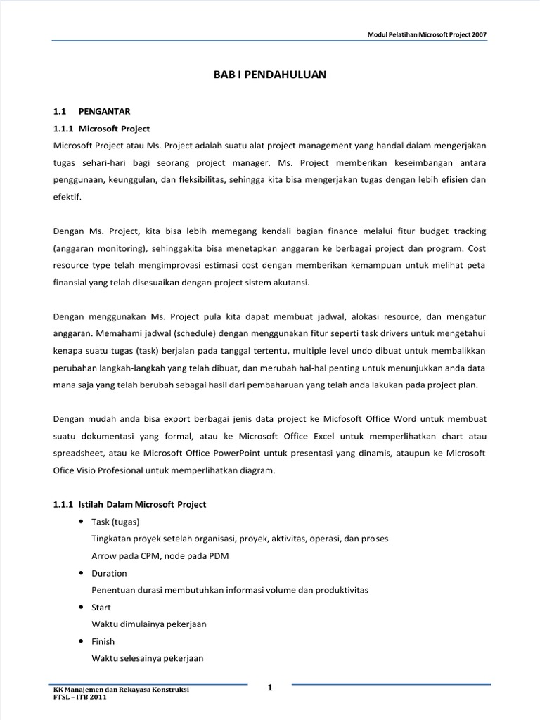 Tutorial Ms Project | PDF