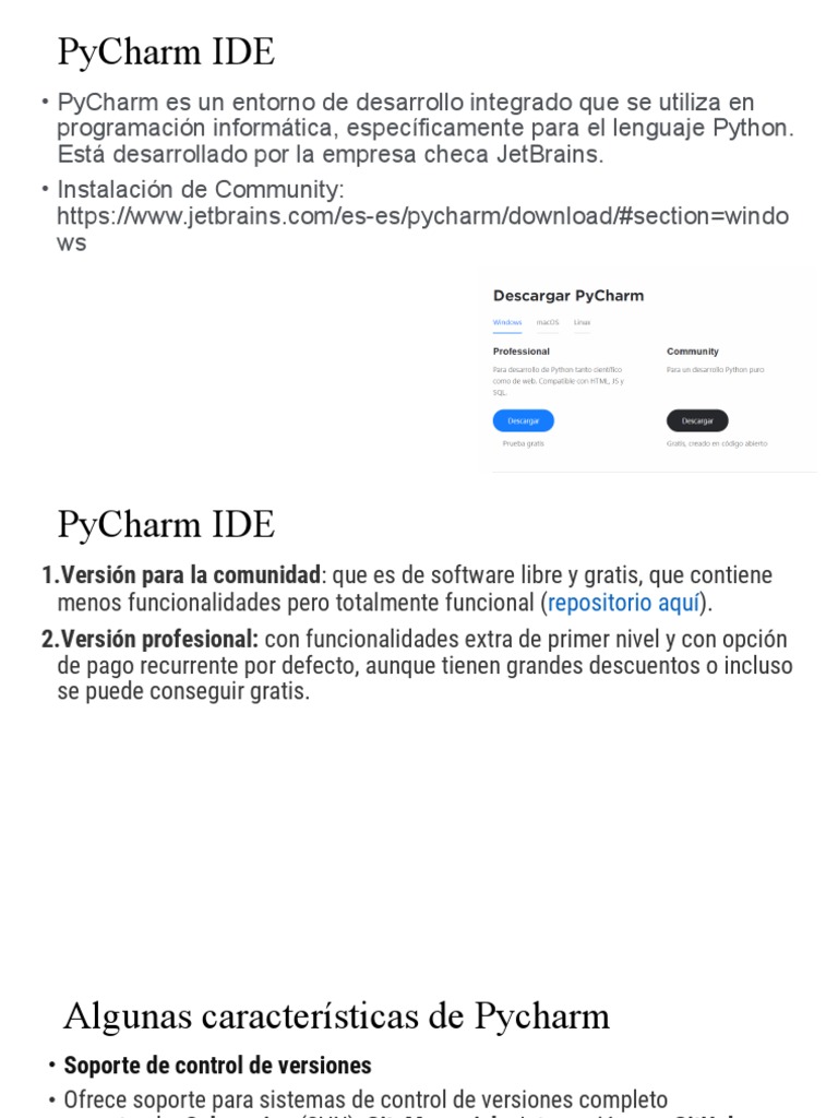 PyCharm IDE | PDF | Entorno de desarrollo integrado | Control de versiones