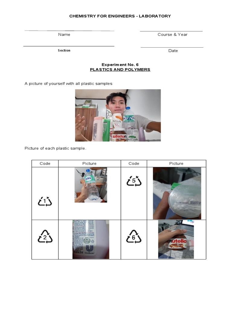 Experiment No.6 | PDF | Plastic | Materials