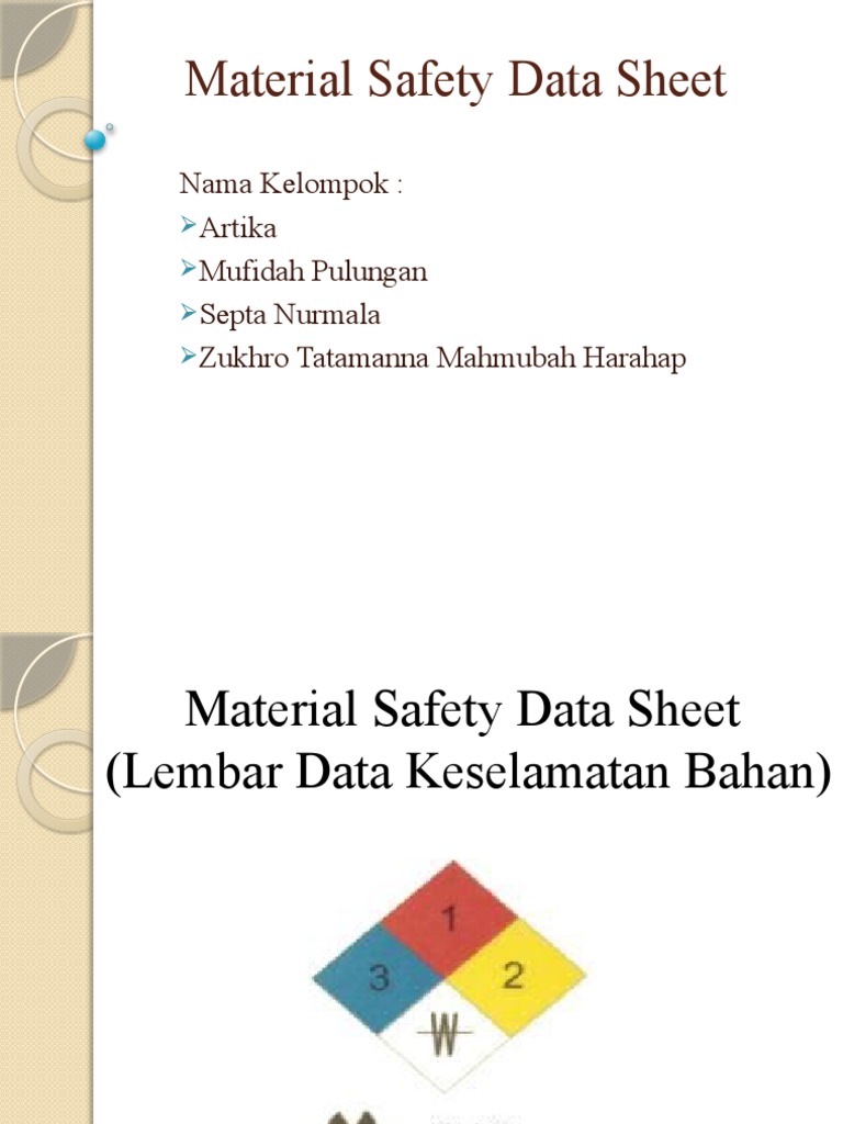 Panduan MSDS untuk Keselamatan Kimia | PDF | Pengembangan Diri ...
