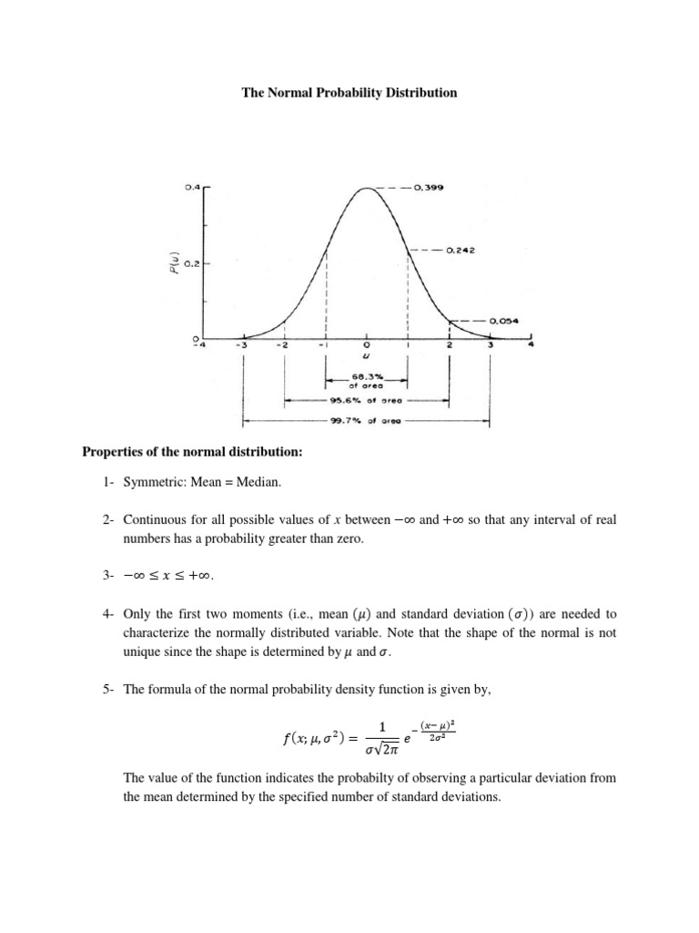 The Normal Probability Distribution | PDF