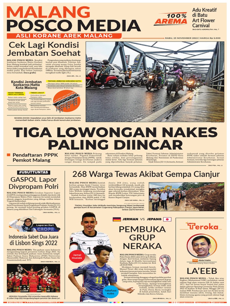 Malang Posco Media Edisi 23 November 2022 | PDF