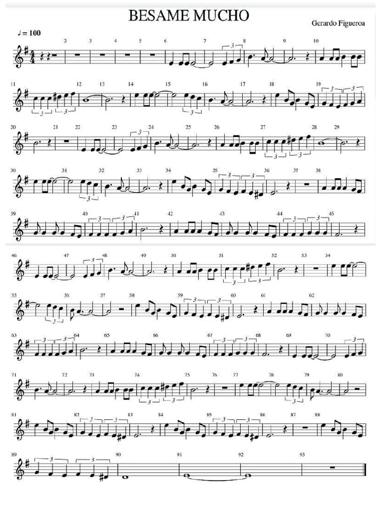 Besame Mucho (Leadsheet) | PDF