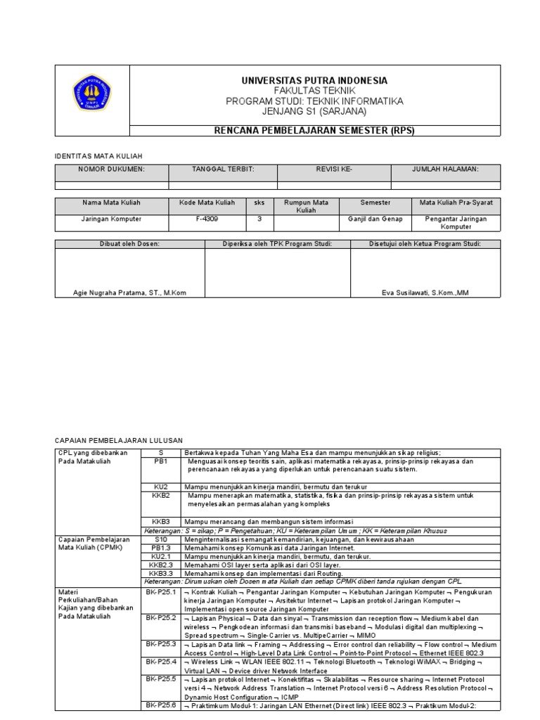 RPS - Jaringan Komputer - Agie Nugraha | PDF