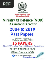 MOD Past Papers & Resources 2021-2025 | PDF