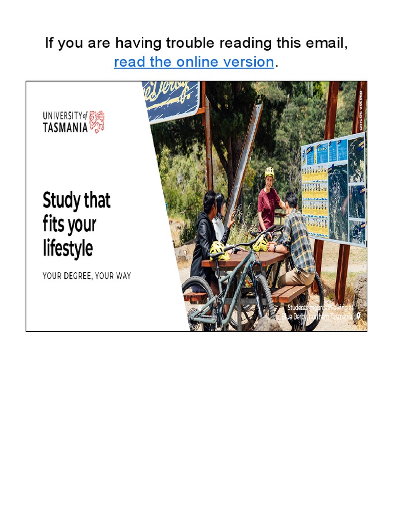 If You Are Having Trouble Reading This Email, .: Read The Online Version | PDF