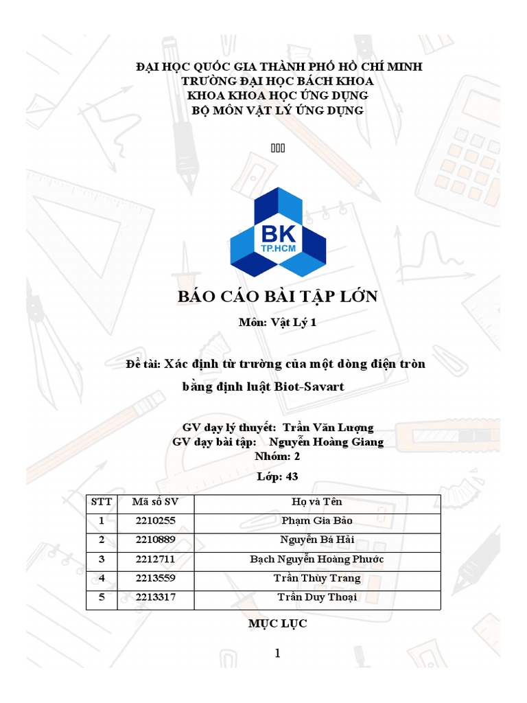 Btl-Vatly Nhom 2 | PDF