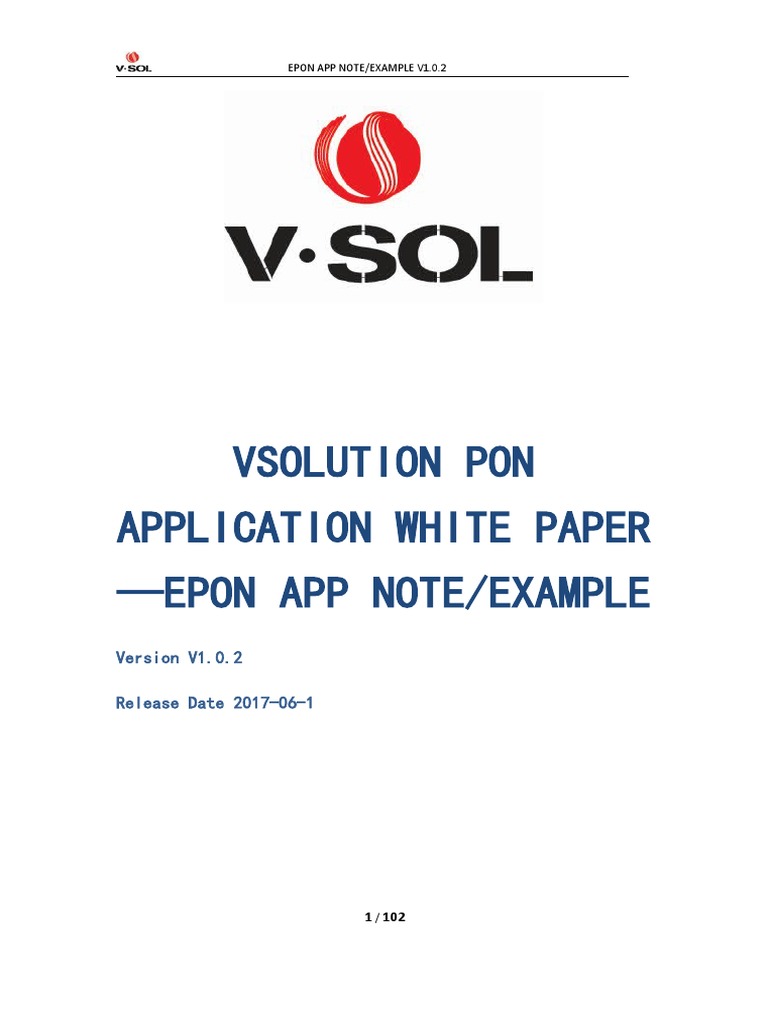 Vsolution Pon App Example v1.0.2 | PDF | Wi Fi | Router (Computing)