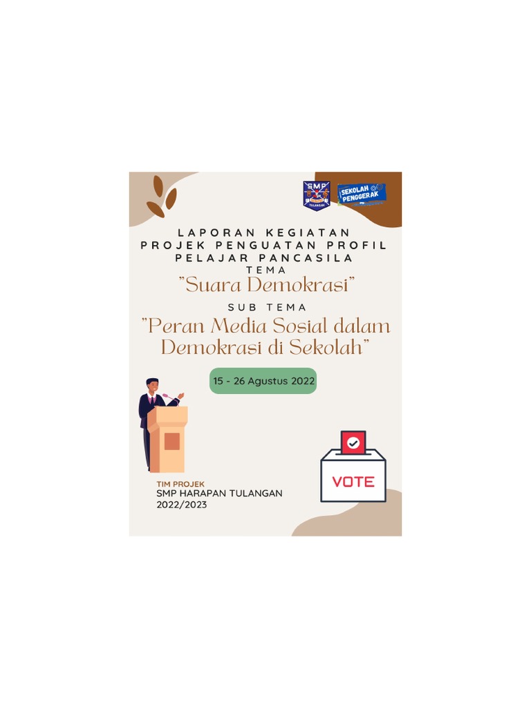 Contoh Laporan P5 1 Tema | PDF