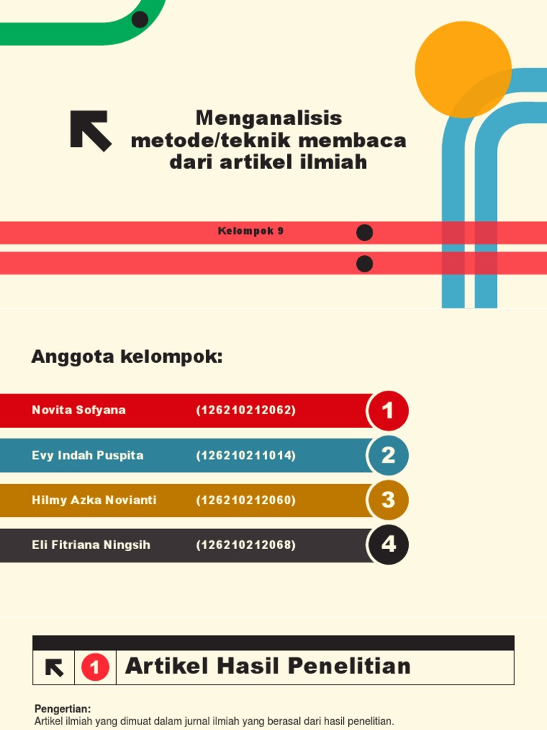 Kel 9 - Menganalisis Metode Atau Teknik Membaca Dari Karya Ilmiah | PDF