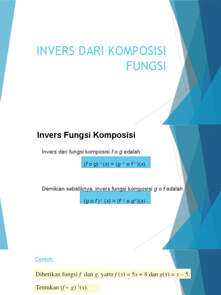 Invers Fungsi Komposisi | PDF