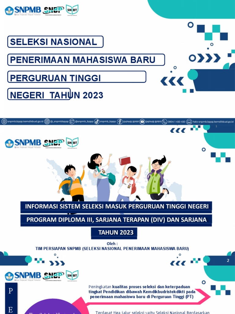 Informasi SNPMB 2023 Versi - 02 01122022 | PDF