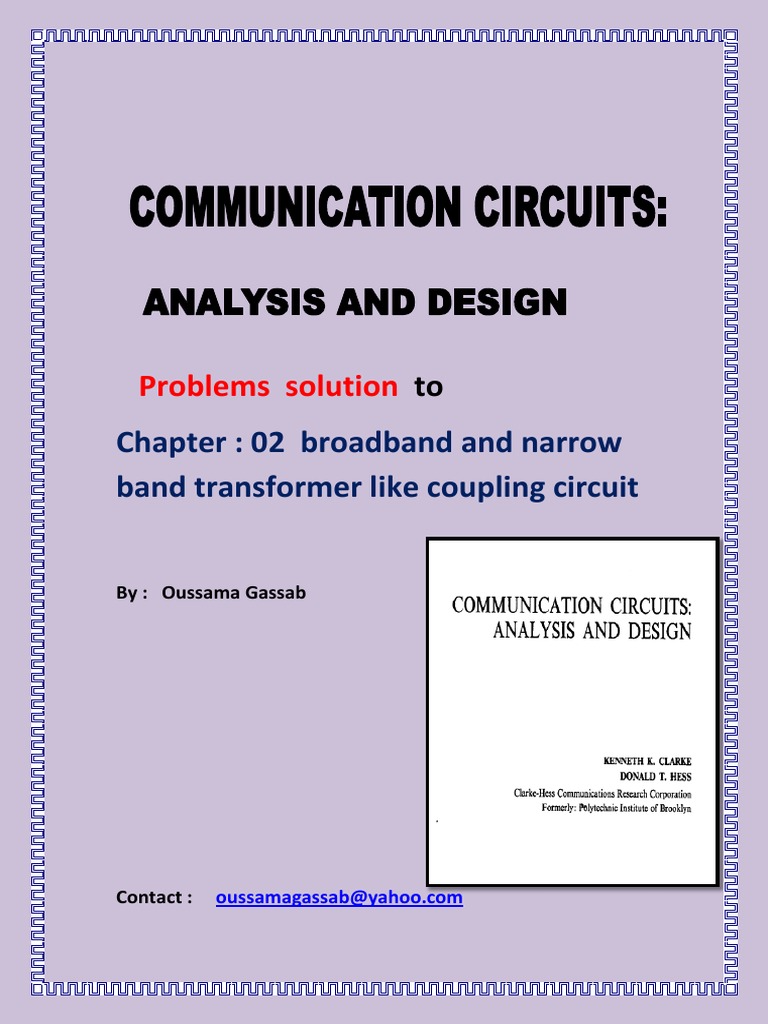 Solution Manual Communication Circuit Analysis and Design by Kenneth K ...