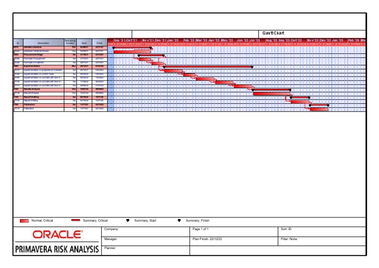 Gantt Chart | PDF