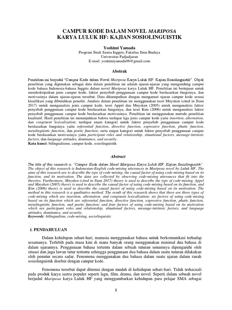 Jurnal Skripsi Yoshimi Yamada | PDF