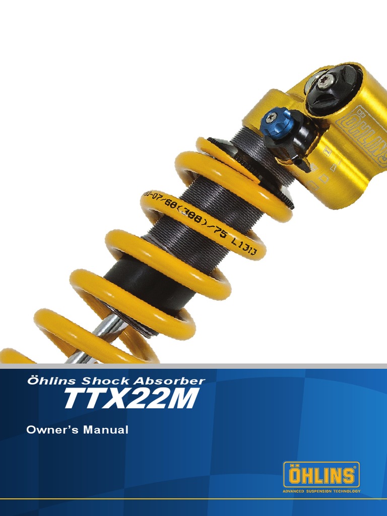 Öhlins - AndMHS - Owners Manual Öhlins TTX22M MTB Shock Absorber ...