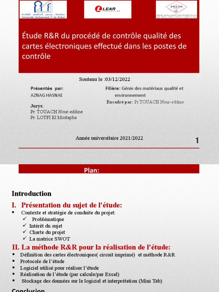 Méthode R&R | PDF | Circuit imprimé | Secteur secondaire de l'économie