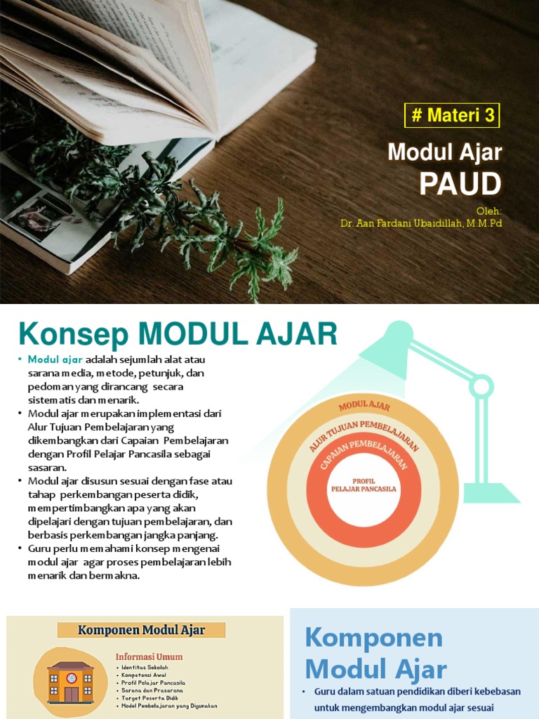 Panduan Penyusunan Modul Ajar PAUD | PDF | Karier & Perkembangan