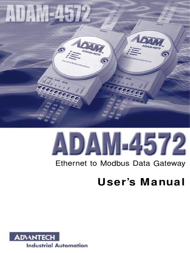 Adam 4572 Manual Ed 1 Pdf Computer Network Transmission Control