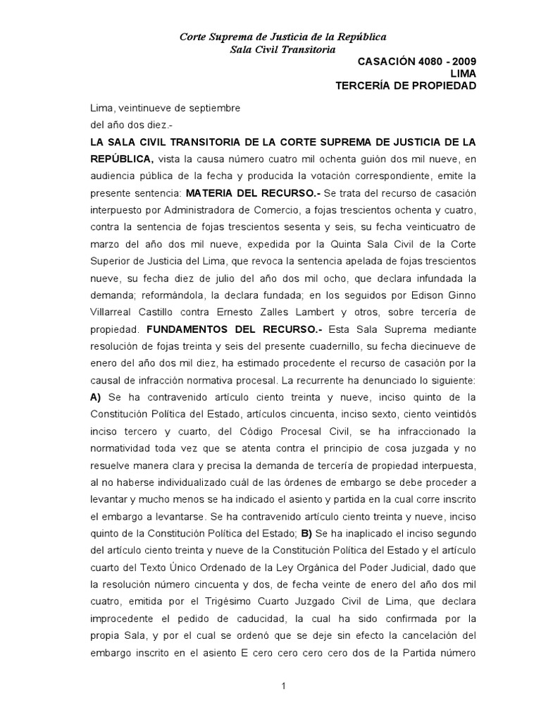 Resolucion 004080-2009-1409465148982 | PDF | Sentencia (ley) | Lima
