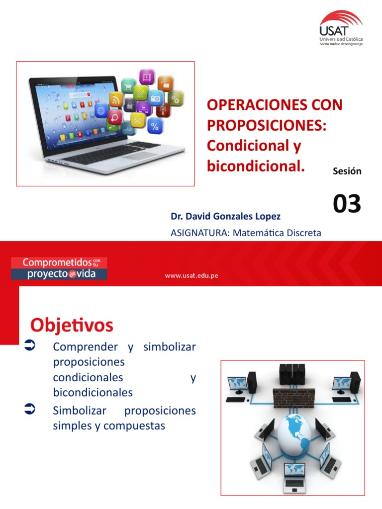 Sesión 03-Ppt - Operaciones - Condicional y Bicondicional. | PDF | Si y ...