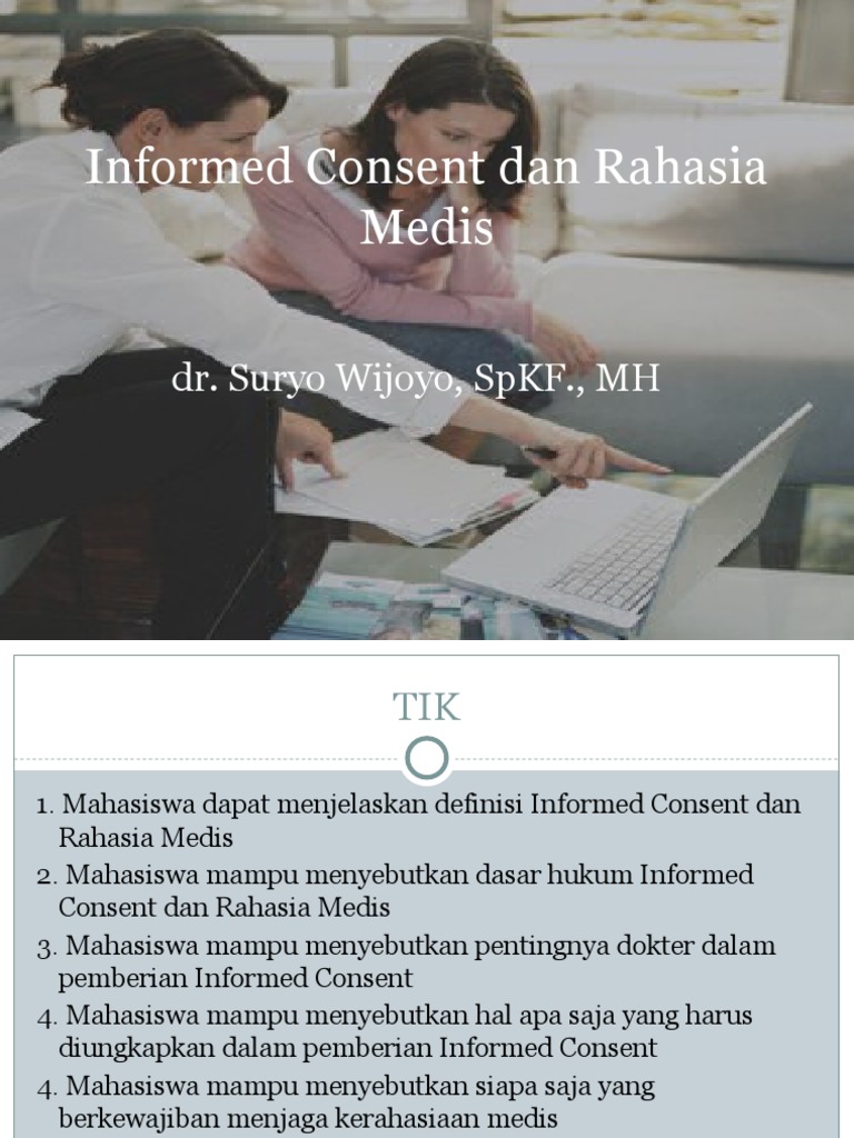 Informed Consent Dan Rahasia Medis | PDF