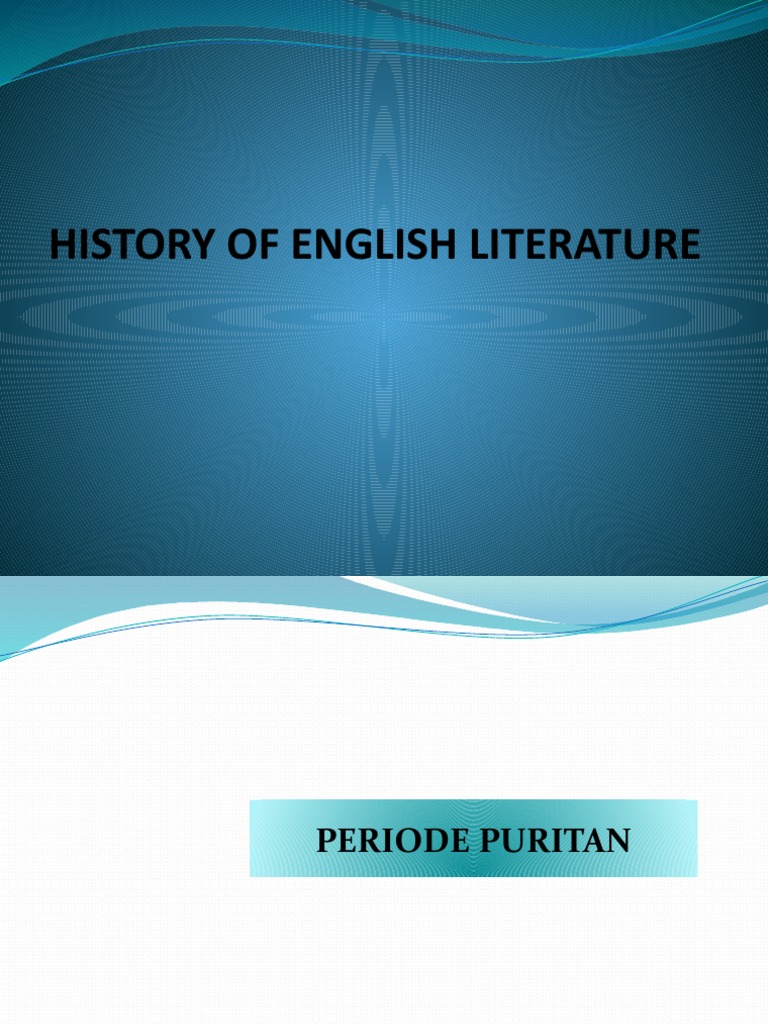 Presentation of History of English Liter | PDF