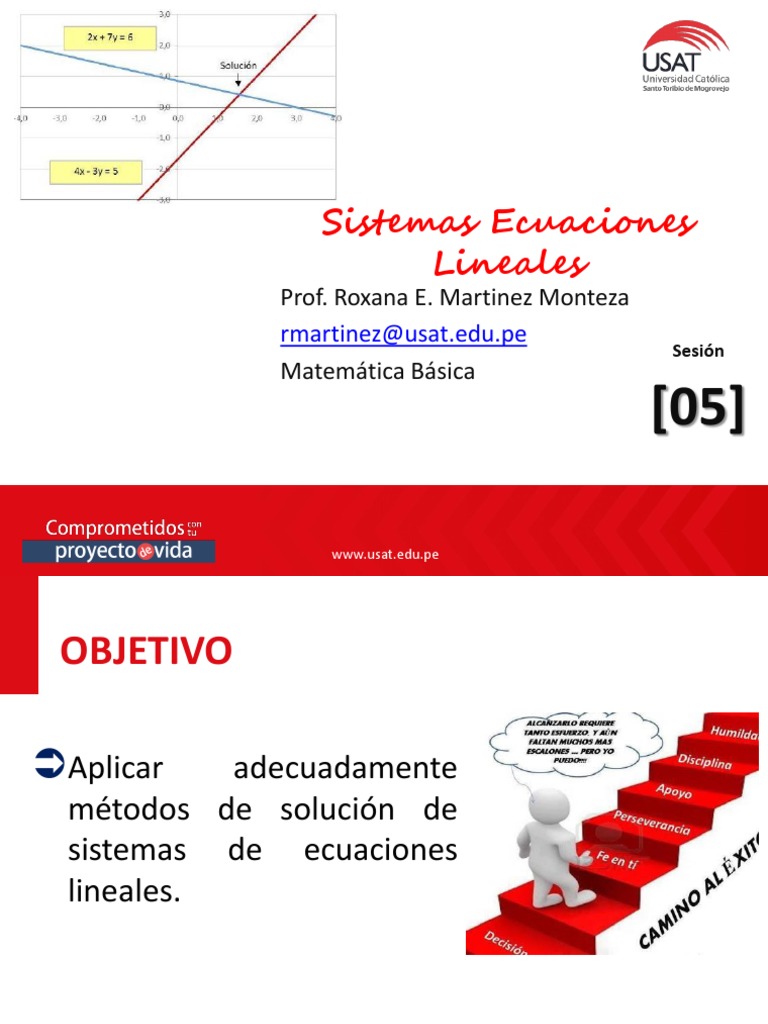Sesión - Sistema Ecuaciones LIneales | PDF | Ecuaciones | Sistema de ecuaciones lineales