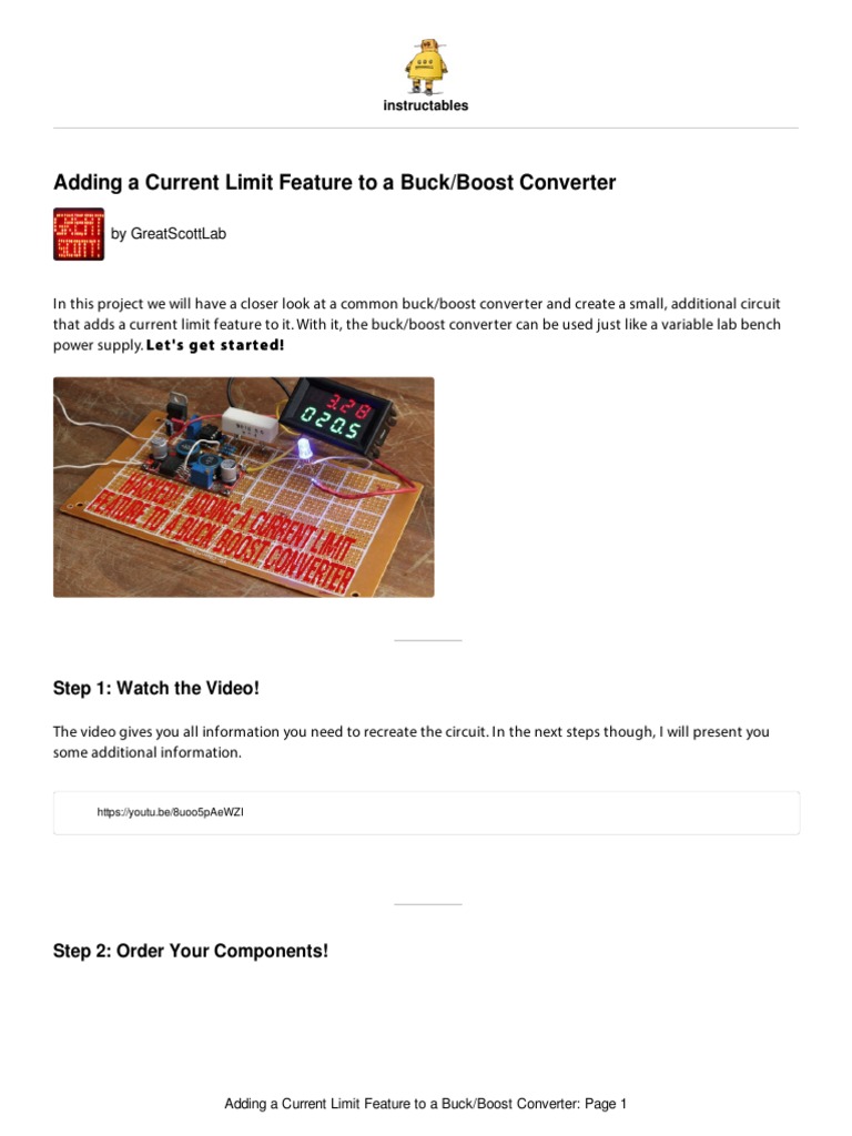 Current Limit for Buck/Boost Converters | PDF | Operational Amplifier ...