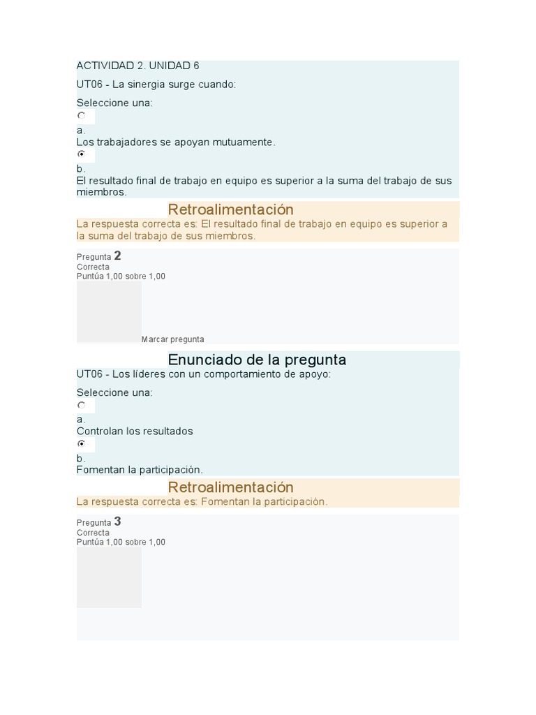 Act2 Unidad6 | PDF | Motivación | Motivacional