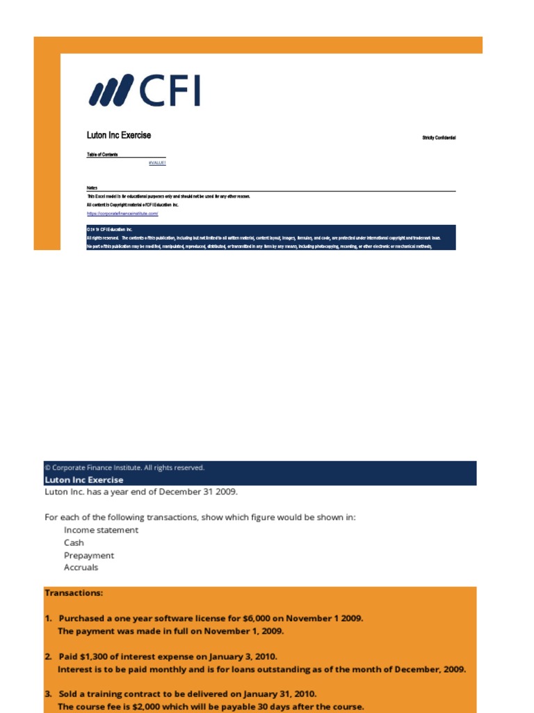 Luton Inc Exercise | PDF | Interest | Accrual